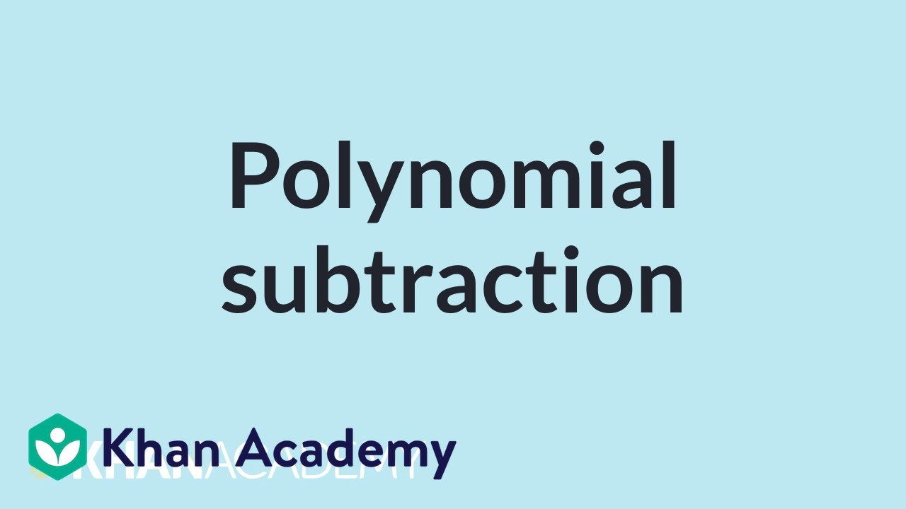 Mastering Polynomial Subtraction: A Simple Guide with Examples | SchoolTube Mastering Polynomial Subtraction: A Simple Guide with Examples | SchoolTube